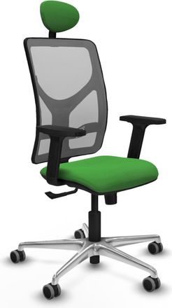 Piqueras y Crespo Stuhl f&uuml;r die Arbeit zu Hause, mit 2D-Armlehnen, h&ouml;henverstellbarer Lendenwirbelst&uuml;tze und festem Kopfteil, ausgestattet mit 3 Positionen und Schneids