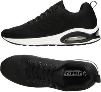 Fitters Footwear Fitters Flynn Baskets pour homme grandes tailles Pointure EU 47 48 49 50, Noir, 48 EU