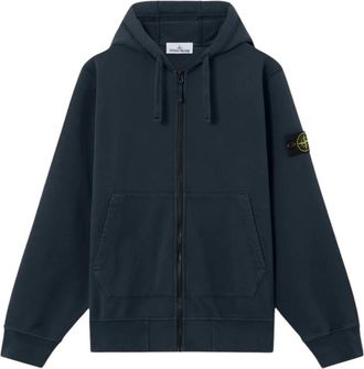 Stone Island Homme, Sweatshirts et sweats &agrave; capuche, Bleu, Taille: S Sweat zipp&eacute;