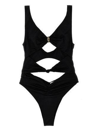 Elisabetta Franchi maillot de bain à détail noué - Noir