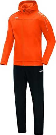 Jako Kinder Präsentationsanzug Classico mit Kapuze, Neonorange, 164