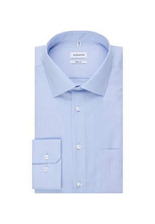 Seidensticker Chemise business homme Seidensticker - coupe classique - sans repassage - col Kent - manches longues - 100 % coton