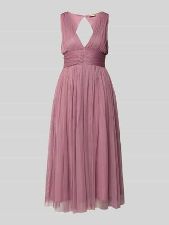 Lace & Beads Midikleid mit r&uuml;ckseitigem Cut Out