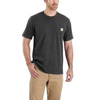 Carhartt Work in Progress Herren K87 Pocket S/S T-Shirt T-Shirt, Carbon Heather, M