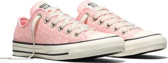 Converse Sneaker CONVERSE CHUCK TAYLOR ALL STAR DEER PATTERN, Damen, Gr. 37,5, ok bloomer, egret, schwarz, Textil, Schuhe Sneaker