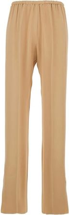 Forte_Forte Femme, Pantalons, Beige, Taille: 40 FR Elasticated-Waist Wide Pantalons