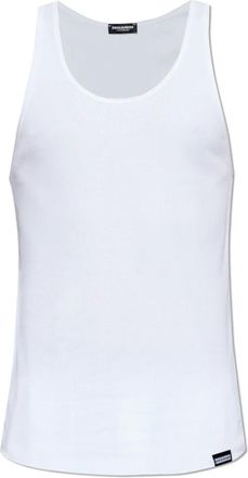 Dsquared2 Homme, Tops, Blanc, Taille: XL D&eacute;bardeur c&ocirc;tel&eacute;