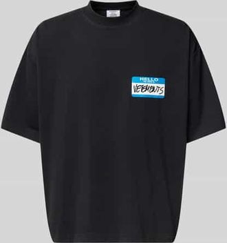 VETEMENTS T-Shirt mit Label-Print