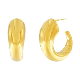 Dansk Copenhagen Femme, Accessoires, Jaune, Taille: ONE Size Courage Waterproof Curved Statement Earring