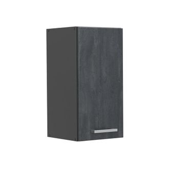 Vicco K&uuml;chenoberschrank R-Line, Schwarz Beton, 30 cm, Vicco