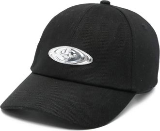 Casablanca warped-logo baseball cap - Schwarz