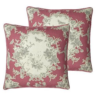 Riva Paoletti Burford Floral Polyester Filled Cushion - Twin Pack