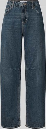 Topshop Barrel Fit Jeans aus reiner Baumwolle mit G&uuml;rtelschlaufen