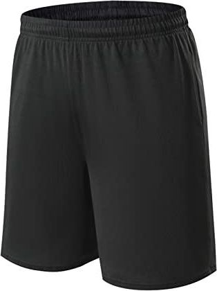 Generic Short de sport pour homme - Short dété en coton pour homme - Séchage rapide - Taille élastique - Short de course à pied court respirant avec poches zi