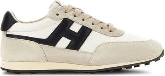 Hogan Low-Top Sneaker - Low-Top Sneakers With Silk And Nylon Construction - Gr. 10 - in Beige - f&uuml;r Damen