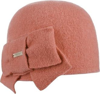 Seeberger Chapeau Laine Foul&eacute;e Litika Chapeau en Laine foul&eacute;e Bonnet pour lhiver (Taille Unique - Corail)