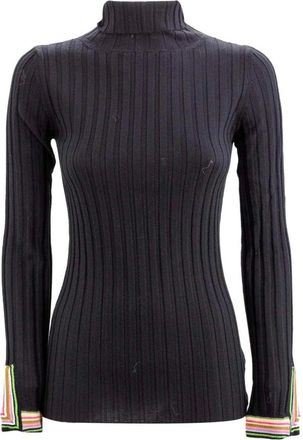 Etro Femme, Pulls, Gris, Taille: 38 FR Pull &agrave; col roul&eacute; en maille jacquard