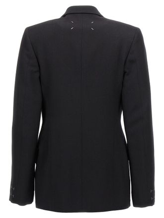Maison Margiela Womens Black Wool Blazer Clothing