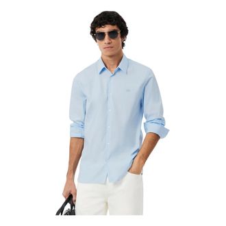 Lacoste Homme, Chemises, Bleu, Taille: 6XL Chemise Popeline Stretch Slim