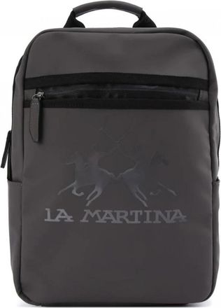 La Martina Logo Emblem Rucksack - - Bags - Herren - Grau - ONE SIZE