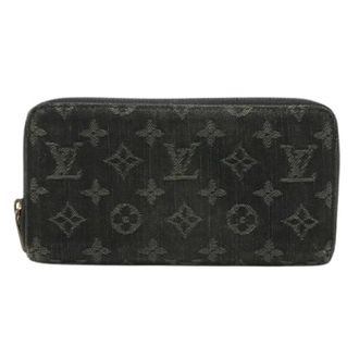 Louis Vuitton Pre-owned Monogram Denim Long Wallet - - Pre-owned - Damen - Schwarzk - ONE SIZE