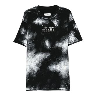 Maison Margiela T-Shirt mit Grafik - - Tops - Herren - Schwarzk - M