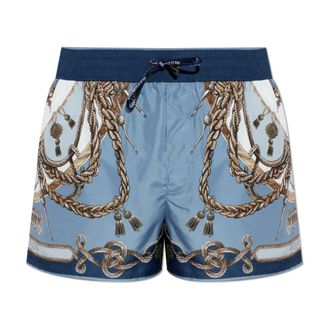 Dolce & Gabbana Homme, Maillots de bain, Bleu, Taille: XL Short de Bain