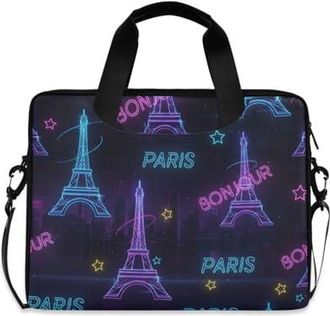 Alaza Sac pour ordinateur portable de 40,6 &agrave; 15,6 pouces - Motif palmiers color&eacute;s - Sac pour ordinateur portable de 40,6 &agrave; 15,6 - Sac fourre-tout pour homme