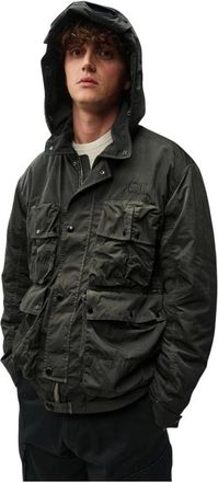 C.P. Company C.p. Company - Heavy Chrome-R Goggle Jacket - Homme - Vestes - Gris - Taille: M