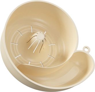 Generic Obst-Waschschüssel in Schneckenform mit Sieb, drehbarer Gemüsesiebkorb, Mehrzweck-Spül- und Abflussschüssel für, Salat, Tomaten, Spüle zum Kühlschrank