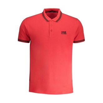 Cavalli Rotes Baumwoll-Herrenpoloshirt