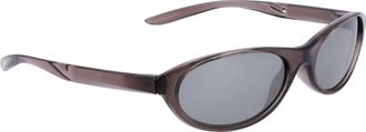Nike Retro Oval-Sonnenbrille f&uuml;r Herren/Damen Unisex, Alltag (Silber)