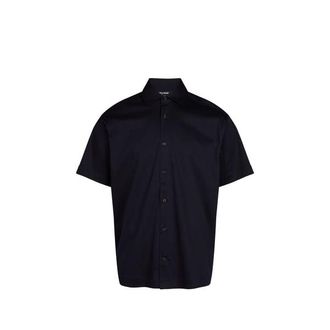 Strellson Chemise unie &agrave; manches courtes en coton