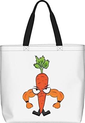 Generic Sac Fourre-Tout Carotte Dr&ocirc;le Fourre Tout Personnaliser Lavables Sacs &Agrave; Main, Pour &Eacute;cole, Voyage, Femmes, Filles