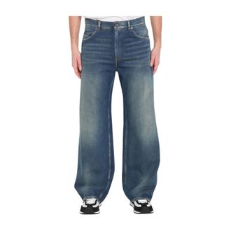 Dolce & Gabbana Homme, Jeans, Bleu, Taille: XL Logo Plaque Jeans