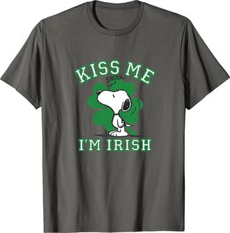 Peanuts St Patricks Day Snoopy Kiss Me Irish T-Shirt