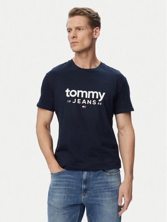 Tommy Jeans T-Shirt Graphic DM0DM23376 Dunkelblau Slim Fit