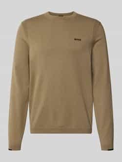 HUGO BOSS Regular Fit Pullover aus reiner Baumwolle Modell KN_Ever-X