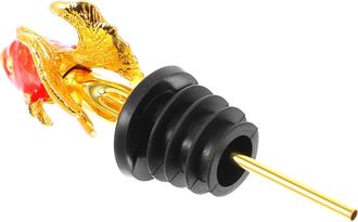 Cabilock Goldfischkopf-weinausgie&szlig;er Aus Zinklegierung Flaschenausgie&szlig;er Mit Ausguss F&uuml;r Wein Und Schnaps Weinverschluss Und Weinzubeh&ouml;r F&uuml;r Bars Und Partys