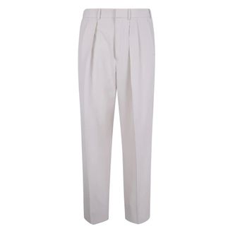 Tom Ford Pantalon de costume en laine et cachemire - Homme - Pantalons - Blanc - Taille: M