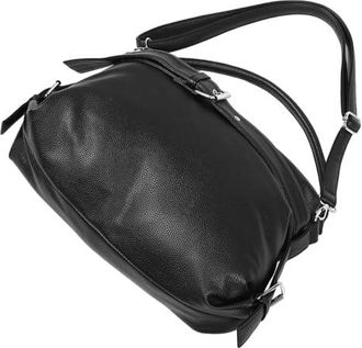 Garneck Paquet Cabas pour Femmes en Similicuir Noir Grand Format Oversize Style R&eacute;tro Motard Vintage Grosse Capacit&eacute; pour Courses et Usage Quotidien Paquet &agrave; 