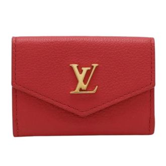 Louis Vuitton Portefeuille Lockmini en cuir Pre-owned - Femme - Pre-owned - Rouge - Taille: ONE Size