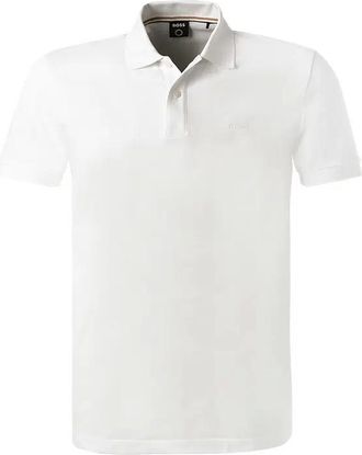 HUGO BOSS Herren Polo-Shirt wei&szlig;