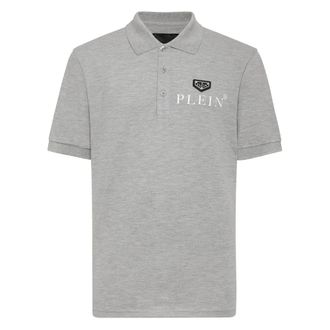 Philipp Plein Homme, Tops, Gris, Taille: 3XL Polo Iconic Plein