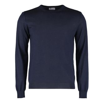 THE (ALPHABET) Homme, Pulls, Bleu, Taille: XL Pull en cachemire à col rond