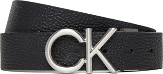 Calvin Klein Herrengürtel Calvin Klein Adj/Rev Ck Metal Bombe Pb 35Mm K50K510630 Schwarz
