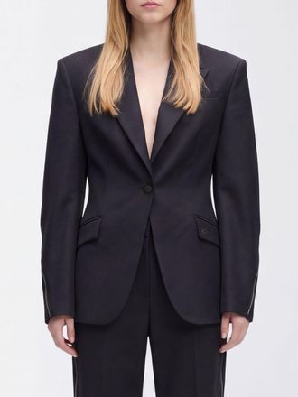 Karl Lagerfeld Blazer droit en m&eacute;lange de laine &agrave; revers en pointe