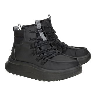 HeyDude Hey Dude Wendy Peak Apres beschichteter Twill, Schwarz/Schwarz, 41 EU