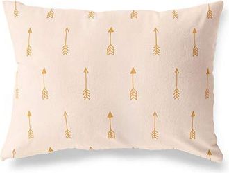 Bonamaison Le Jardin du Lin Kissen Zierkissenbezug Orange-Off Weiß Kissenbezug, Weich Bequem, Für Zuhause Autos Büro Sofa Wohnzimmer Couch Schlafzimmer Dekor, 35