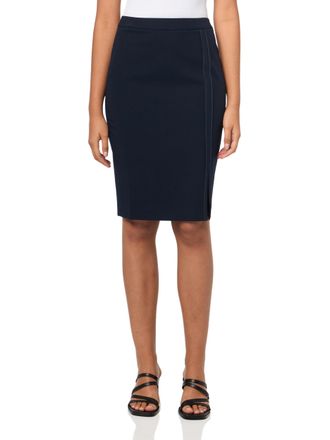 Tommy Hilfiger Damen A-line Skirt - Classic and Flattering Business Casual Outfits for Women Rock, Mitternachtsblau, 40